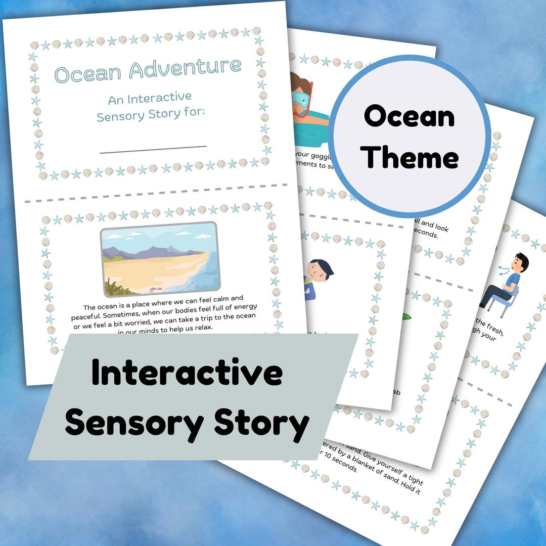 Ocean Sensory Story (interactive) - Etsy