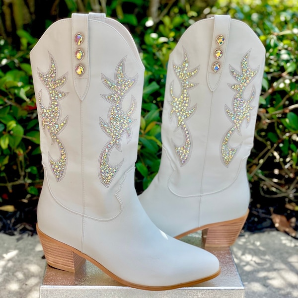 Bedazzled Boots for Women - Etsy