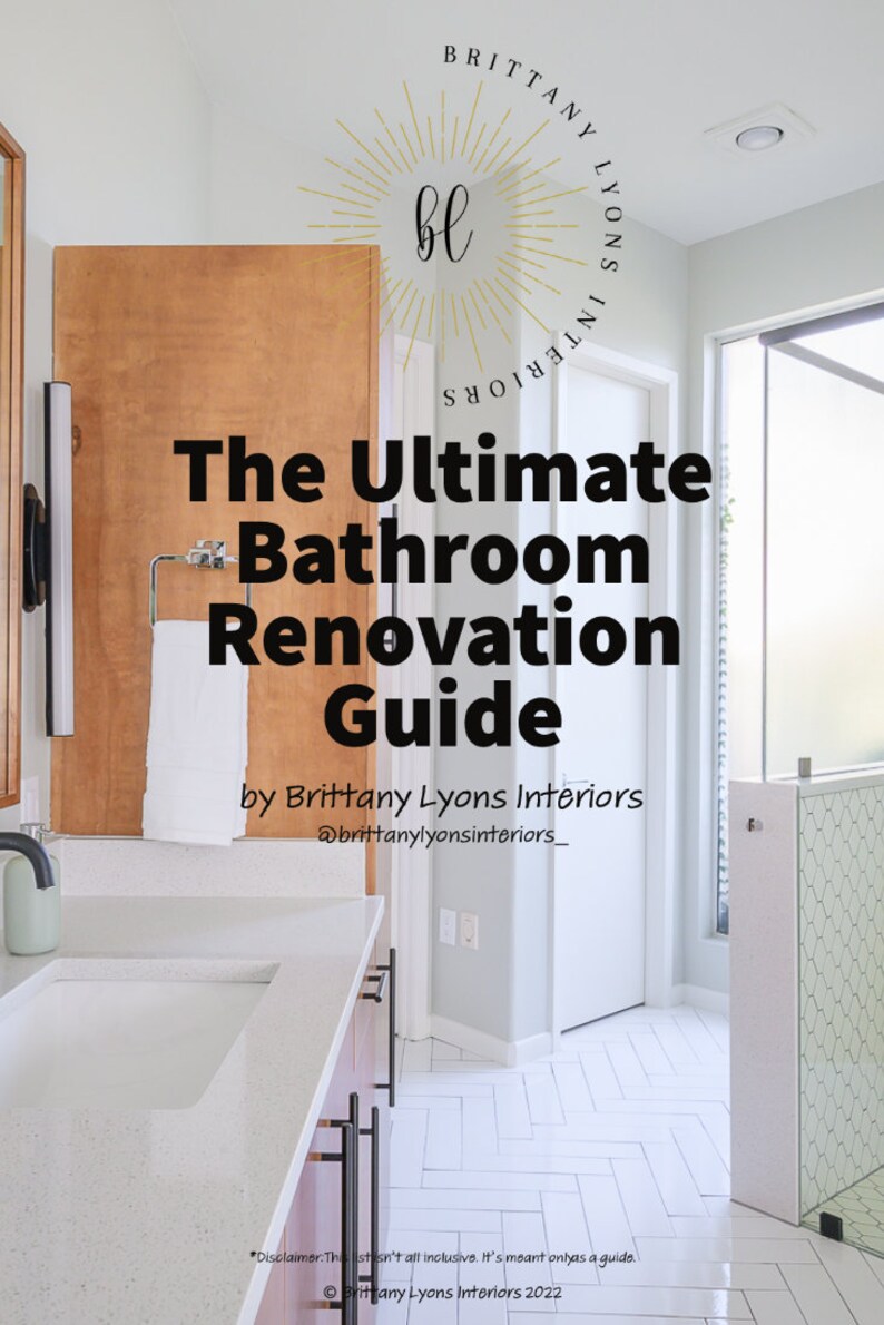 Bathroom Renovation Guide, DIY Bathroom Renovation Checklist, Step by ...