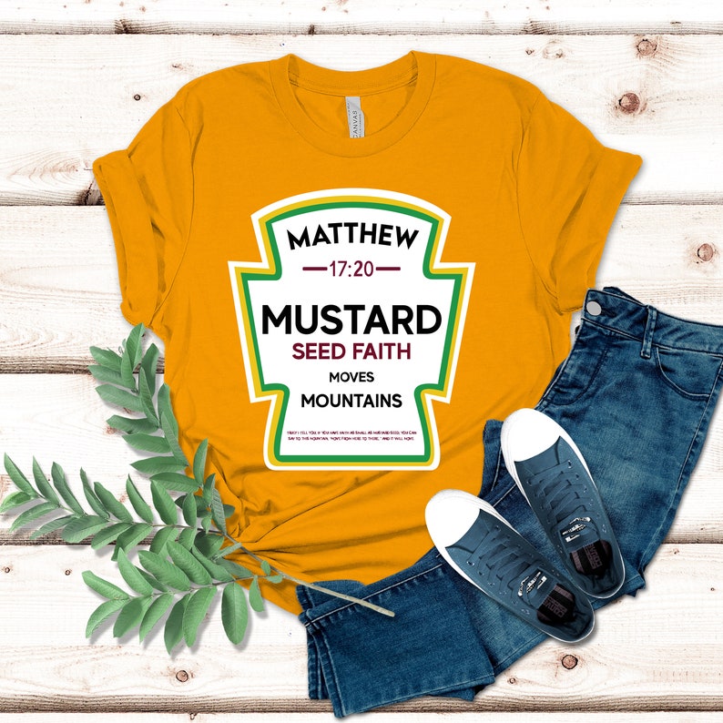 Mustard Seed of Faith Shirt Funny Christian Tshirt Christian Gift ...