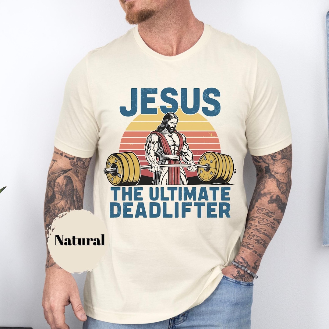 Funny Christian Mens Shirt, Christian Gym Workout Shirt, Hilarious ...