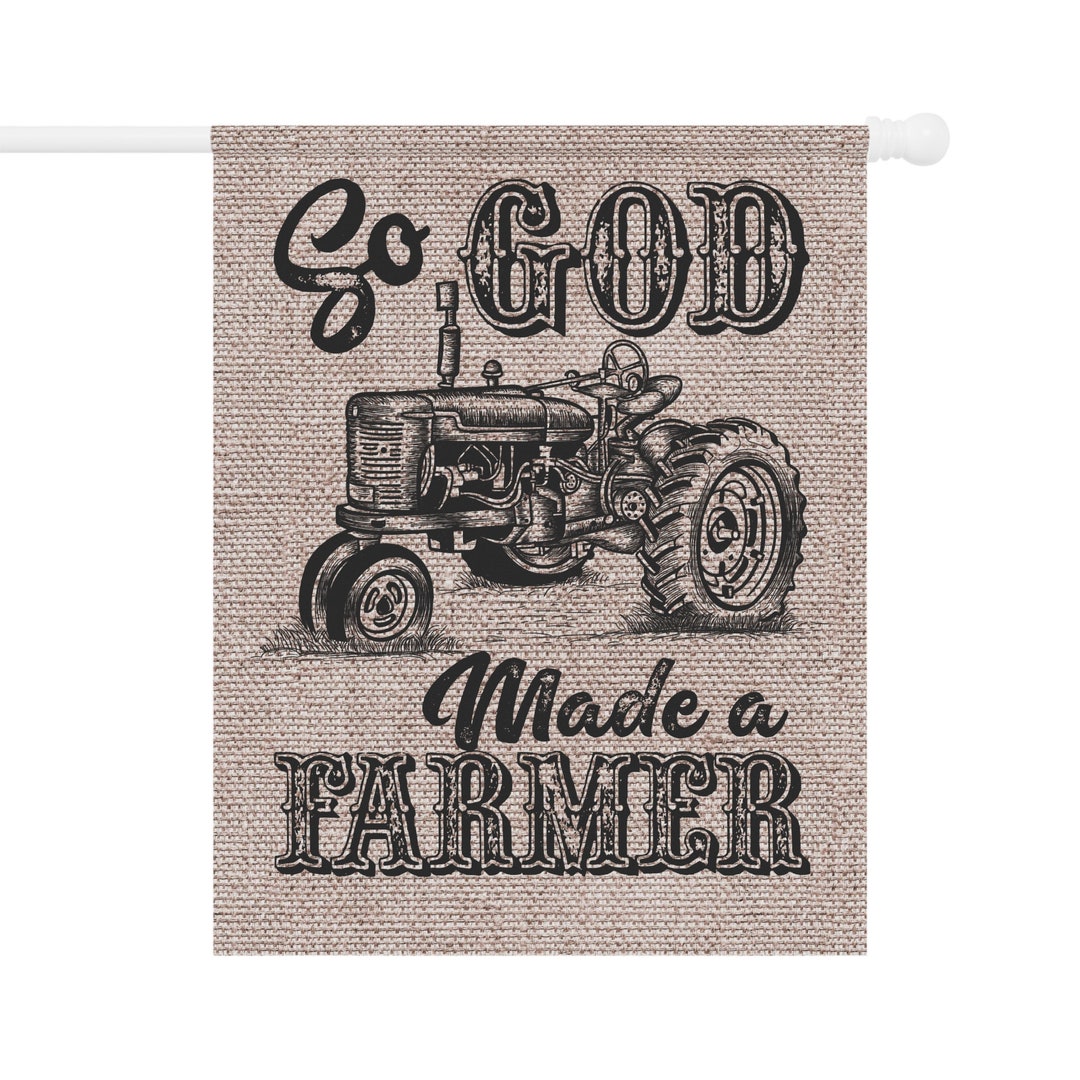 Christian Farmer Gift for Farmer Banner Christian Banner Garden Sign ...