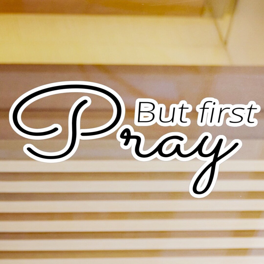 Christian Bumper Sticker Christian Water Bottle Sticker Christian ...