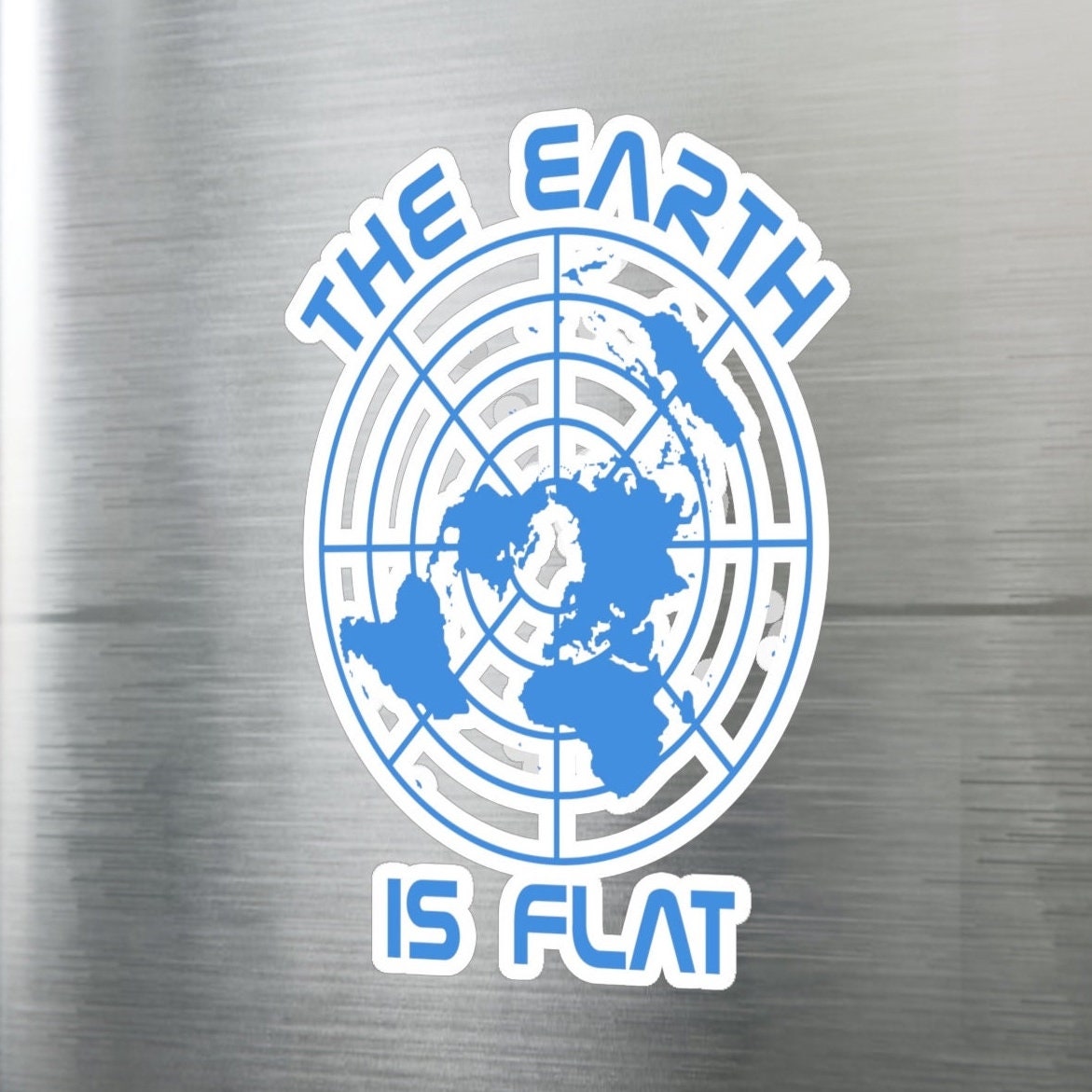 Flat Earth Car Decal, Firmament Sticker, Flat Earth Gift, Flat Earth ...