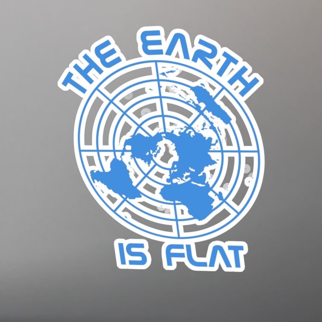 Flat Earth Car Decal Firmament Sticker Flat Earth Gift Flat - Etsy