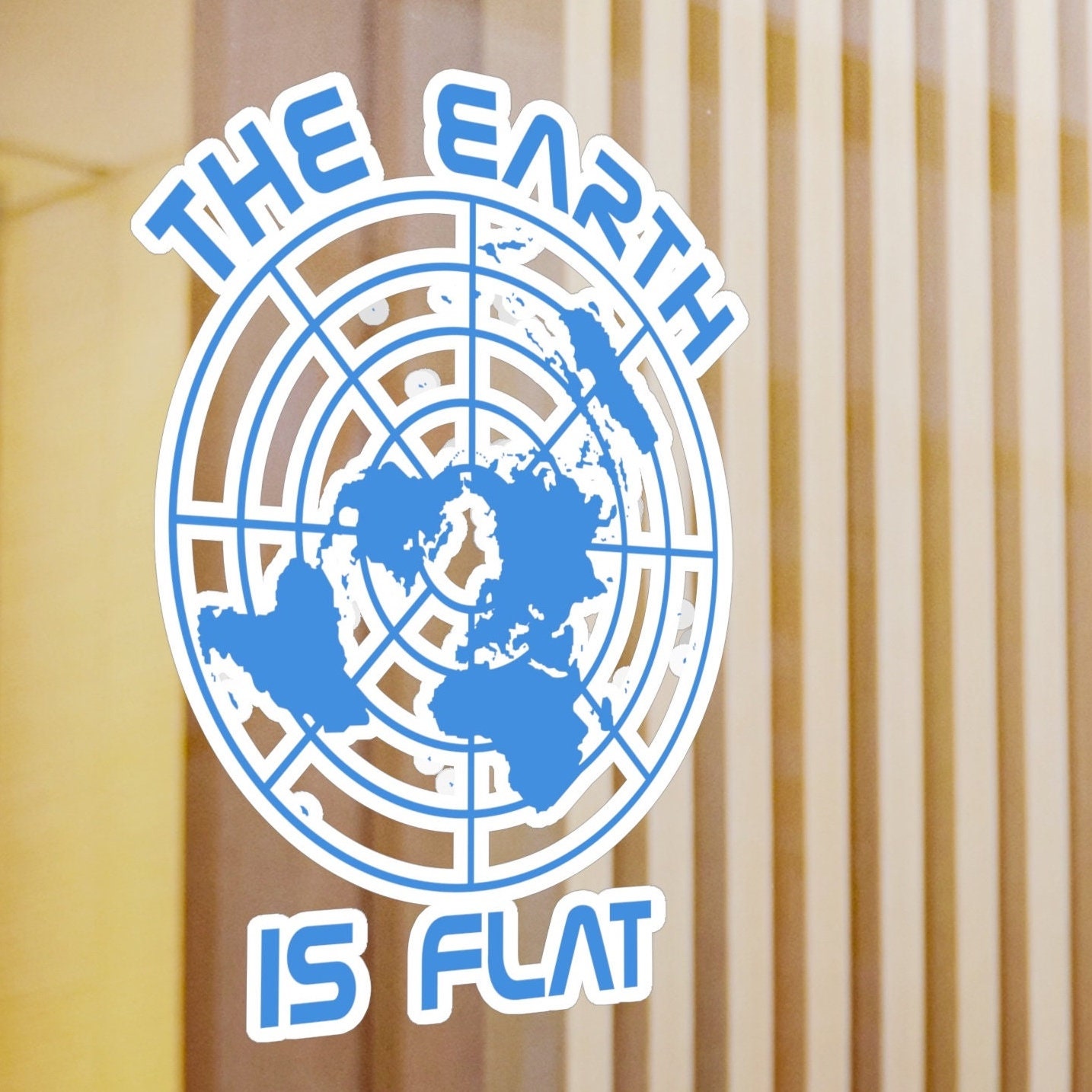 Flat Earth Car Decal Firmament Sticker Flat Earth Gift Flat - Etsy