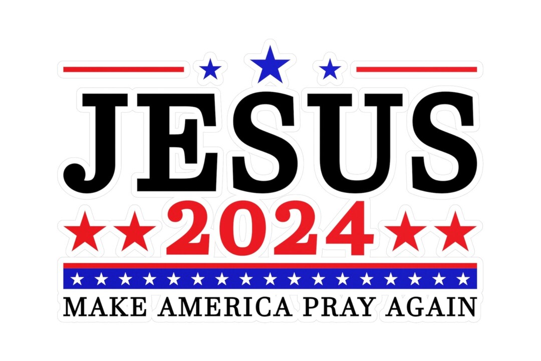 Jesus 2024 Christian Bumper Sticker Christian Water Bottle Sticker ...