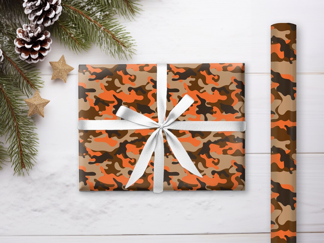 Hunting Camo Gift Wrap Paper, Hunting Camouflage Gift Wrap, Hunting ...
