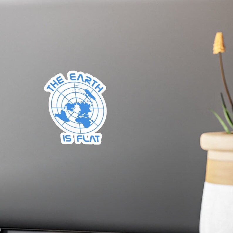 Flat Earth Car Decal Firmament Sticker Flat Earth Gift Flat - Etsy