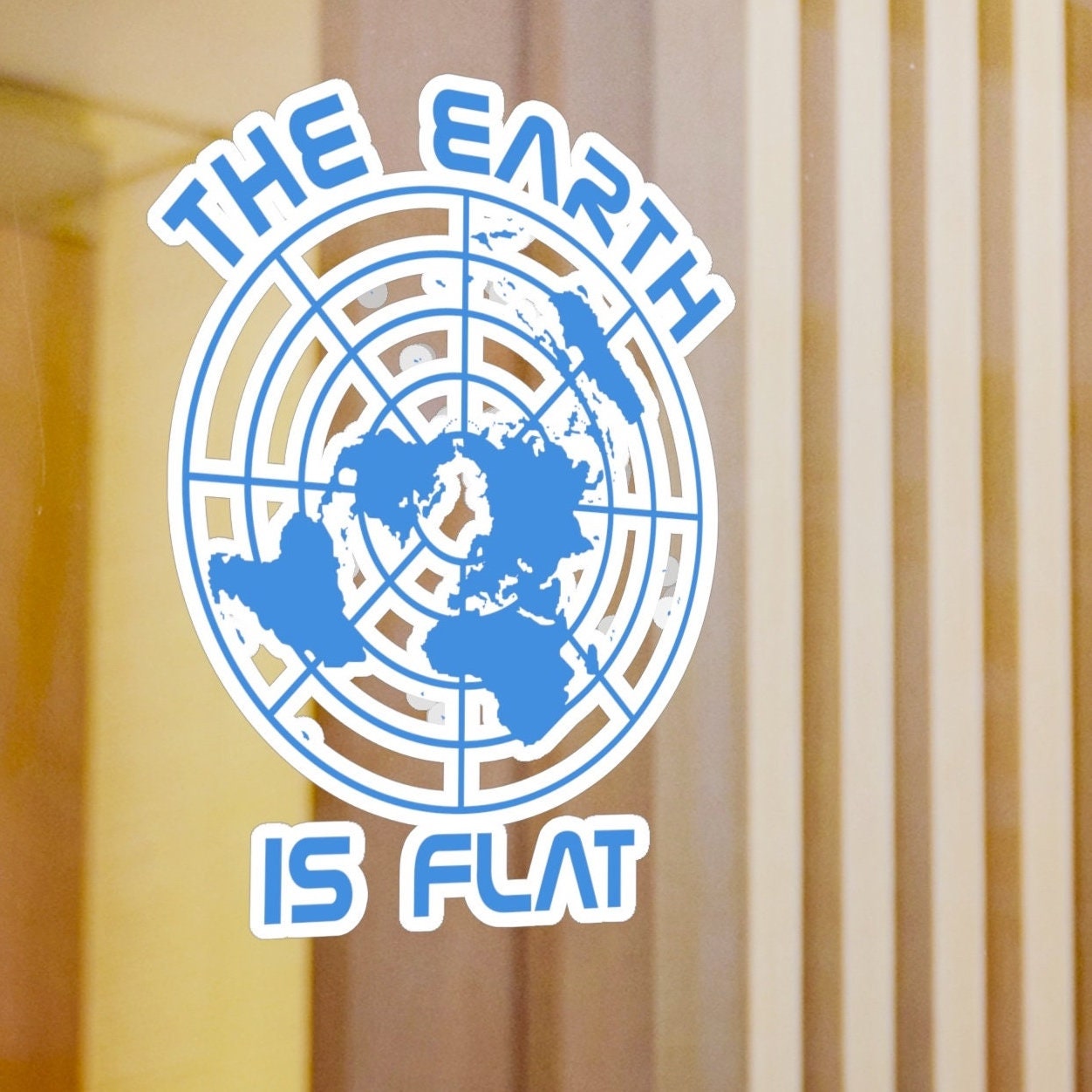 Flat Earth Car Decal, Firmament Sticker, Flat Earth Gift, Flat Earth ...