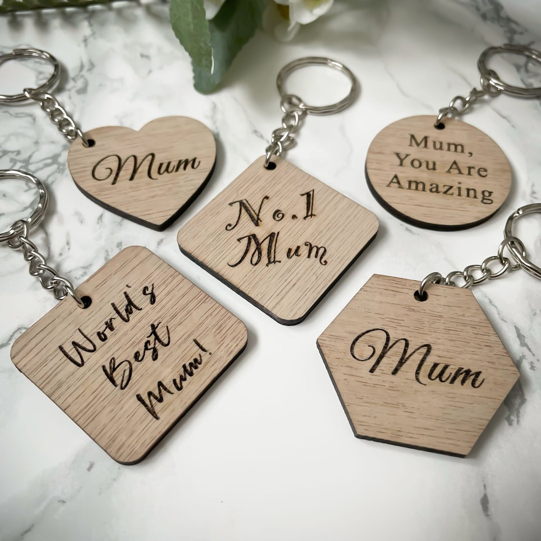 Mother's Day Keyrings. Personalised Options. 6 Different - Etsy UK
