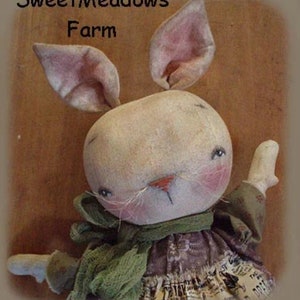 Primitive E-PATTERN Easter Bunny Girls - Etsy