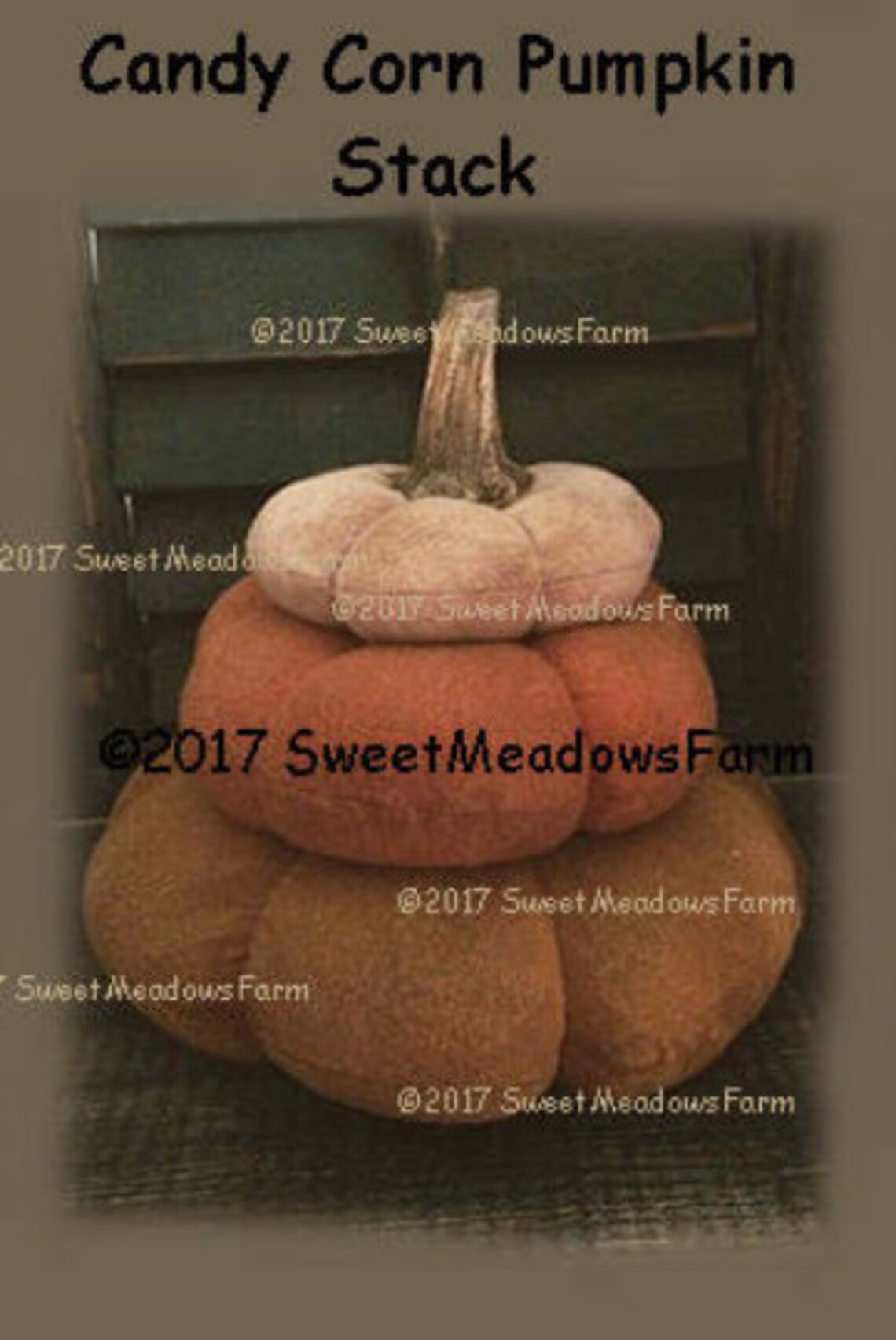 Candy Corn Pumpkin Stack EPATTERN - Etsy