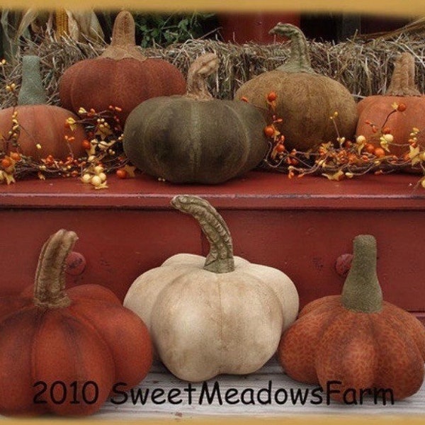 Primitive Pumpkin Pattern - Etsy