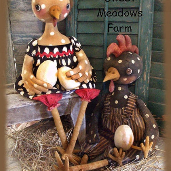 Primitive Rooster - Etsy