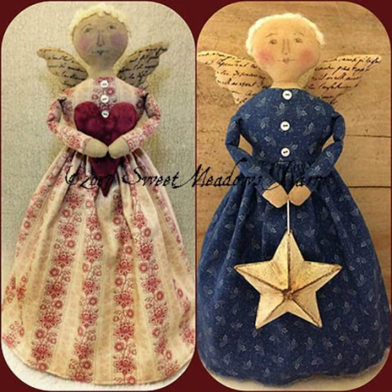 Angels Among Us Primitive E-PATTERN - Etsy