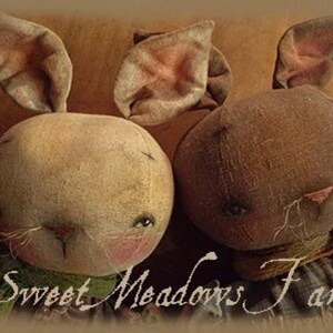 Primitive E-PATTERN Easter Bunny Girls - Etsy