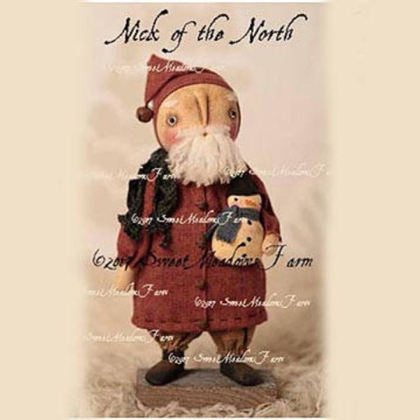 Primitive Santa Pattern - Etsy