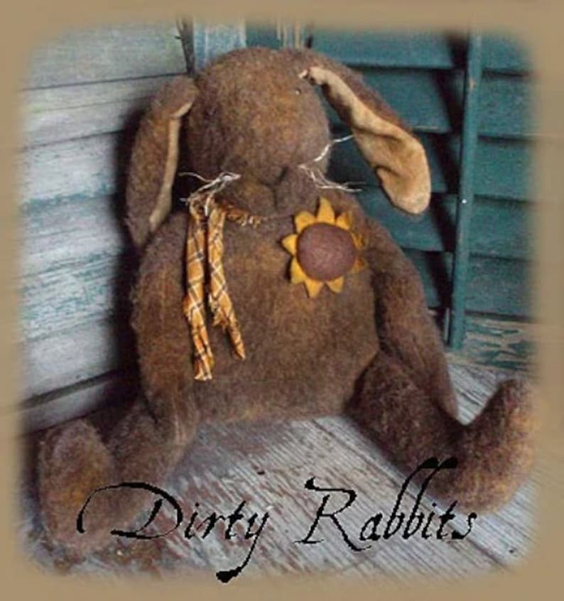 Primitive E-PATTERN Dirty Rabbits - Etsy