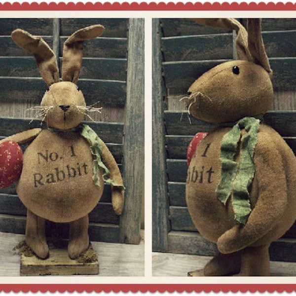 Primitive Bunny - Etsy