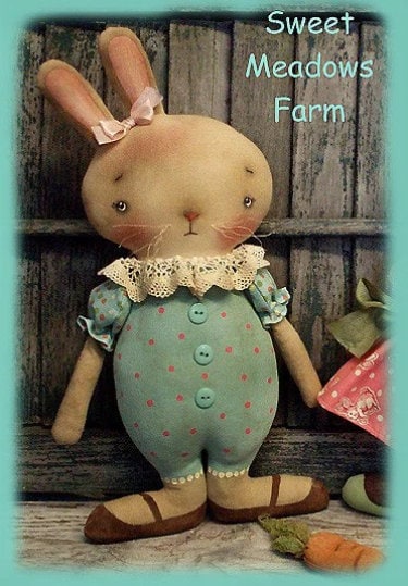 Primitive Bunny Boys and Girls E-PATTERN - Etsy