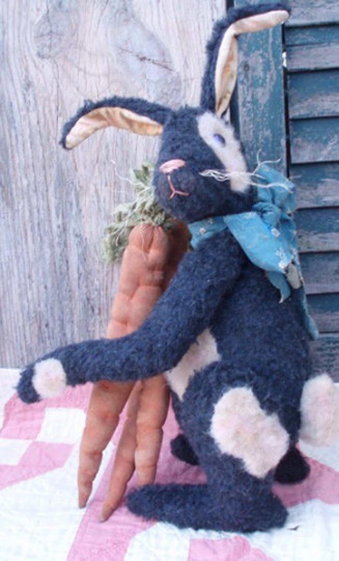 Grungy Bunnies With Carrots E-PATTERN - Etsy