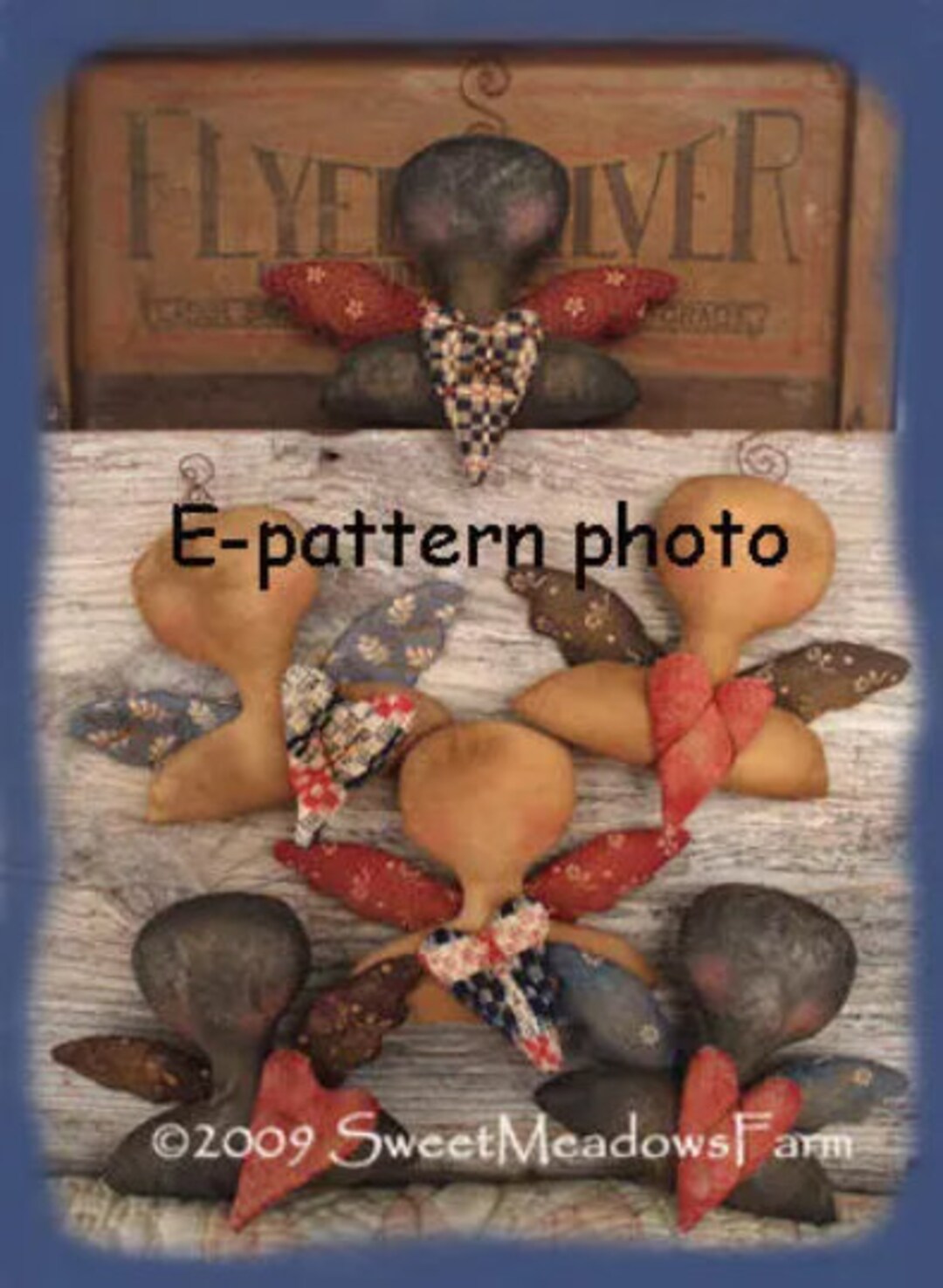 Easy Angel Ornies Primitive E-pattern - Etsy