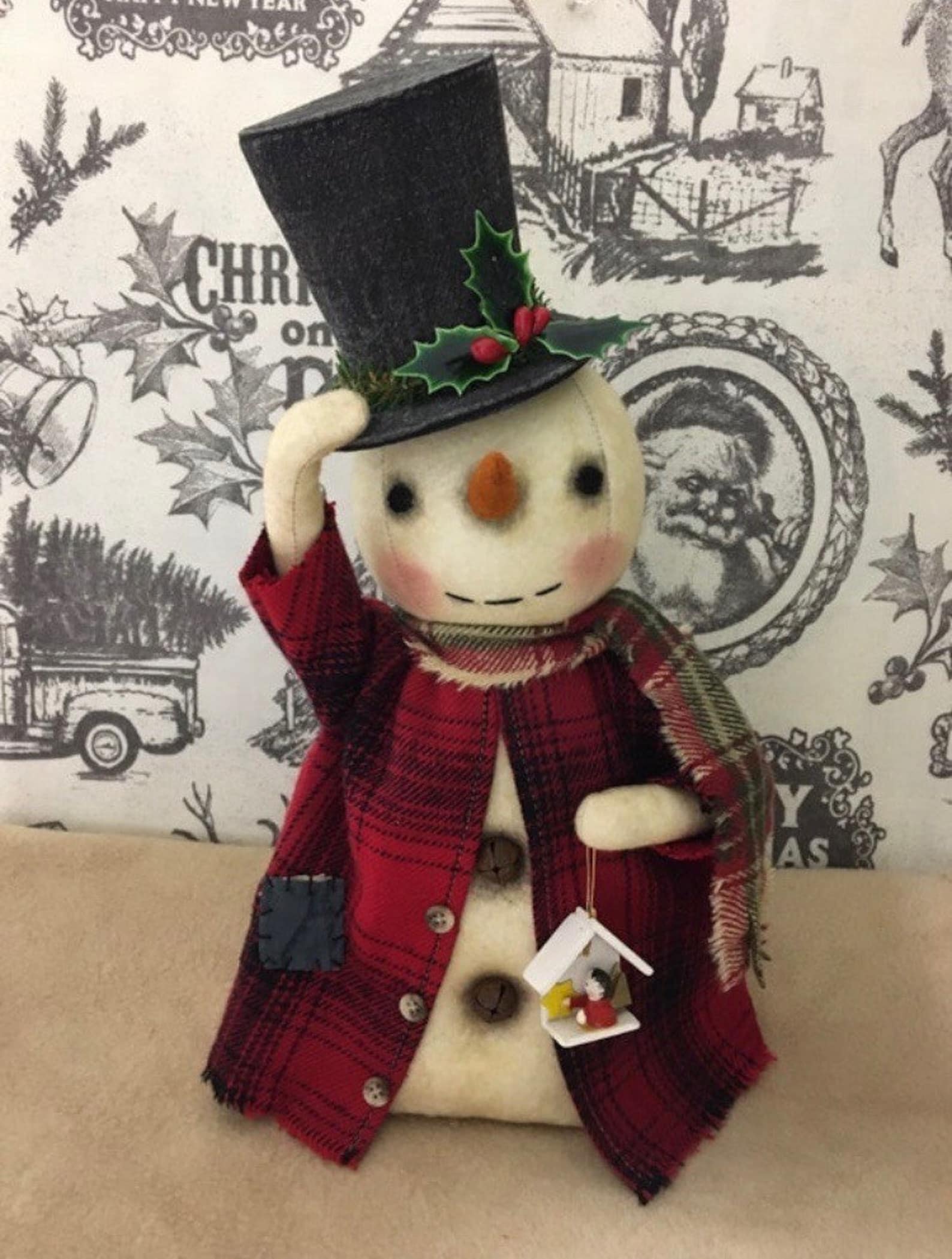 Top Hat Snowman E-PATTERN - Etsy