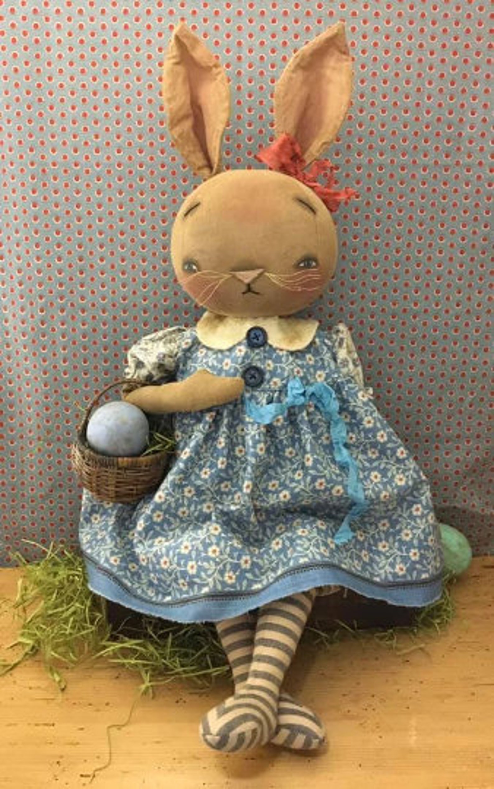 Primitive E-PATTERN Easter Bunny Girls - Etsy