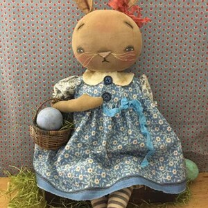 Primitive E-PATTERN Easter Bunny Girls - Etsy
