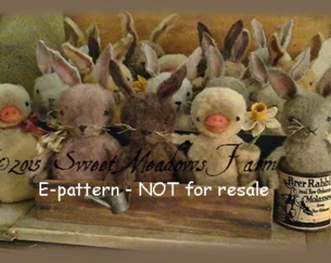 Primitive Chubby Bunny E-PATTERN - Etsy