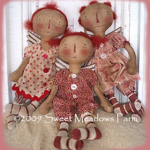 Primitive Angel Dolls Raggedy E-PATTERN - Etsy