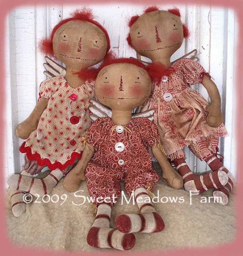 Primitive Angel Dolls Raggedy E-PATTERN - Etsy