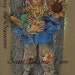 E-pattern Primitive Scarecrow Lenny With Corn, Sunflower, Crows, Big ...