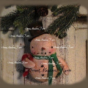 Snowman Ornie, Double Dip Snowman E-PATTERN - Etsy