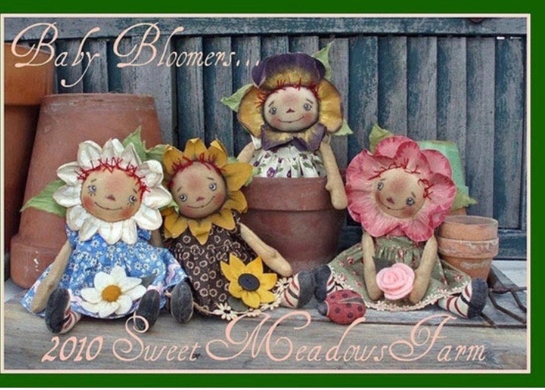 Baby Bloomer Flower Doll E-pattern - Etsy