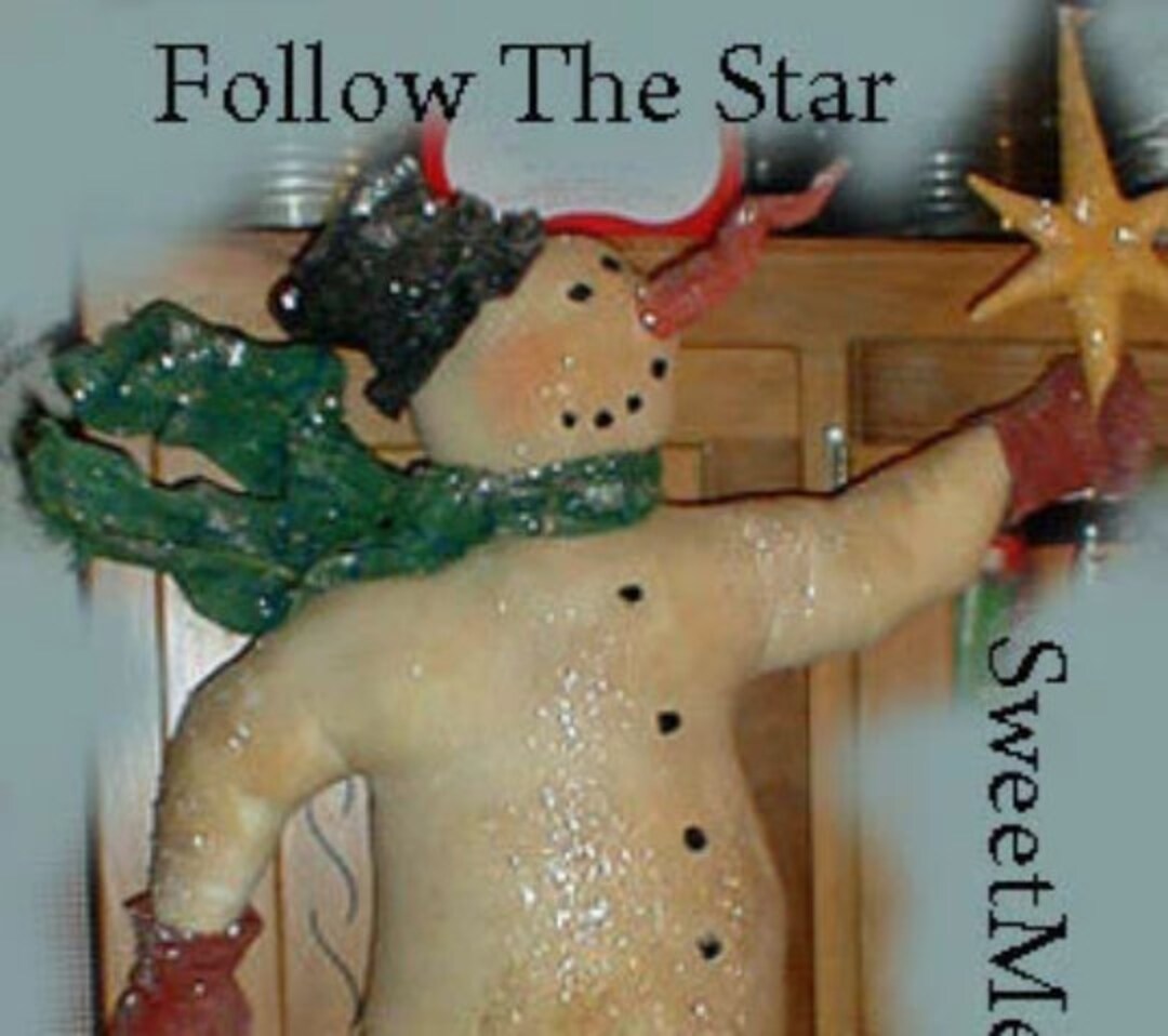 Follow the Star-snowman on Skates E-PATTERN - Etsy