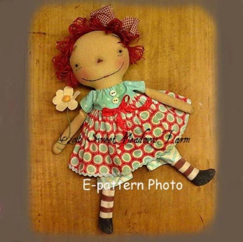 Primitive E-PATTERN Sweet and Simple Raggedy - Etsy