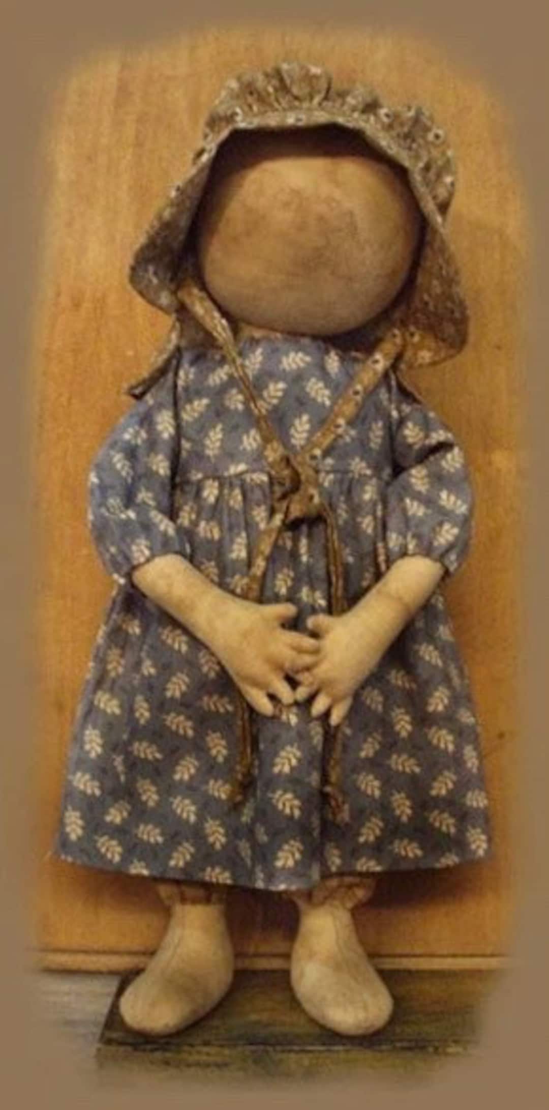 Primitive Early Prairie Sister Dolls E-PATTERN - Etsy