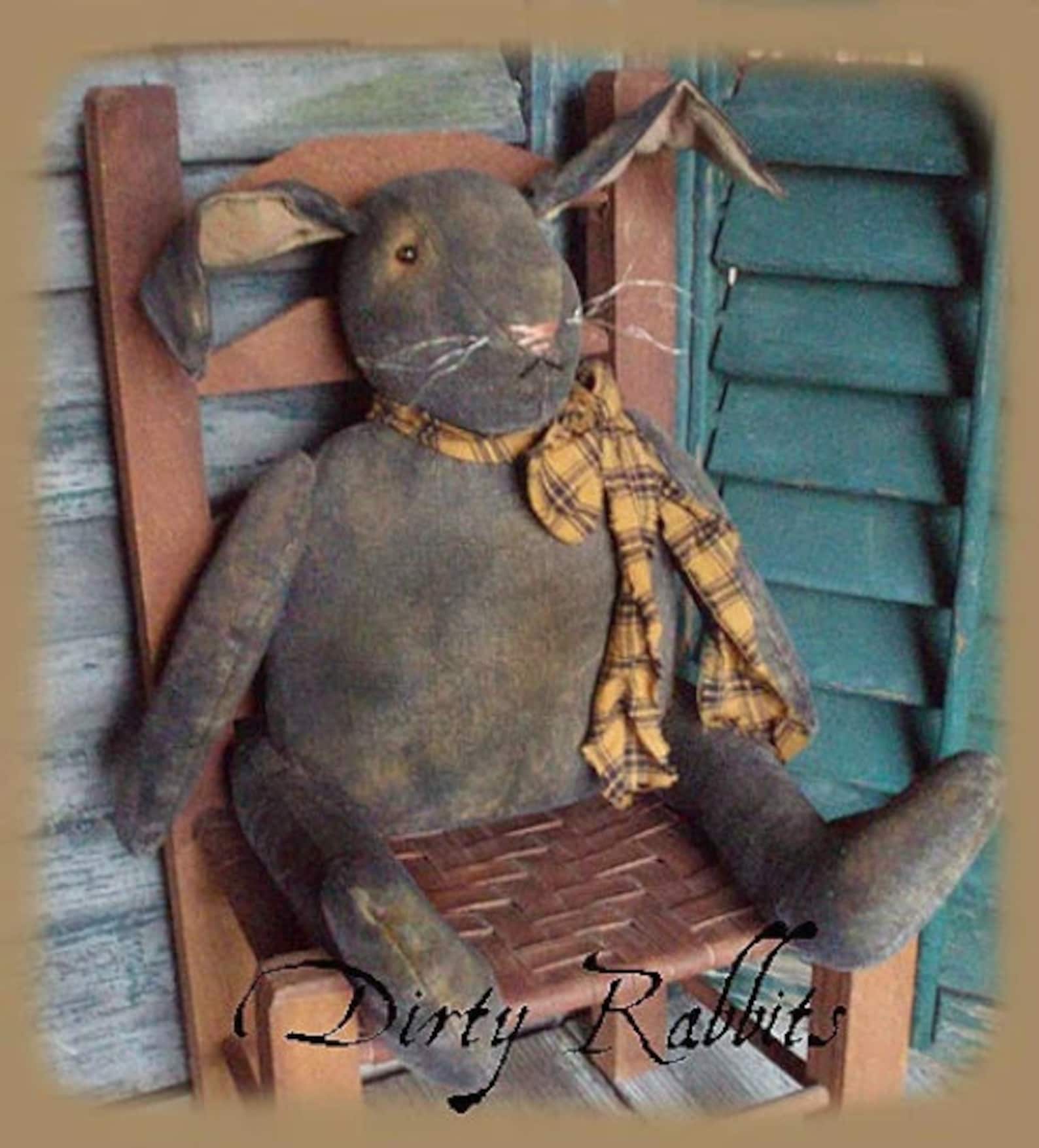 Primitive E-PATTERN Dirty Rabbits - Etsy