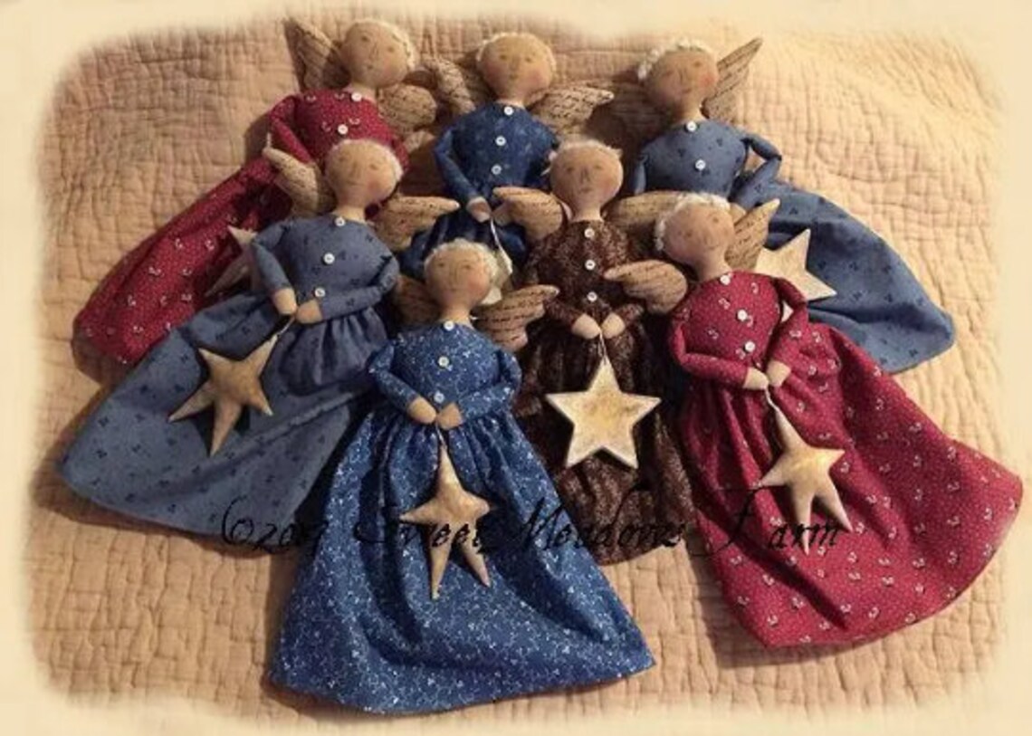 Angels Among Us Primitive E-PATTERN - Etsy