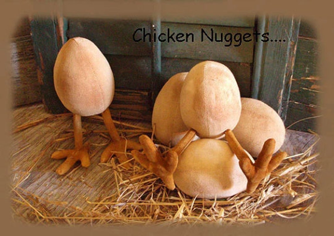 Chicken and Rooster Doll and Chicken Nuggets EPATTERN - Etsy