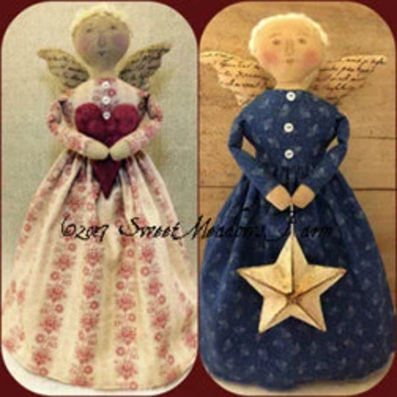 Angels Among Us Primitive E-PATTERN - Etsy