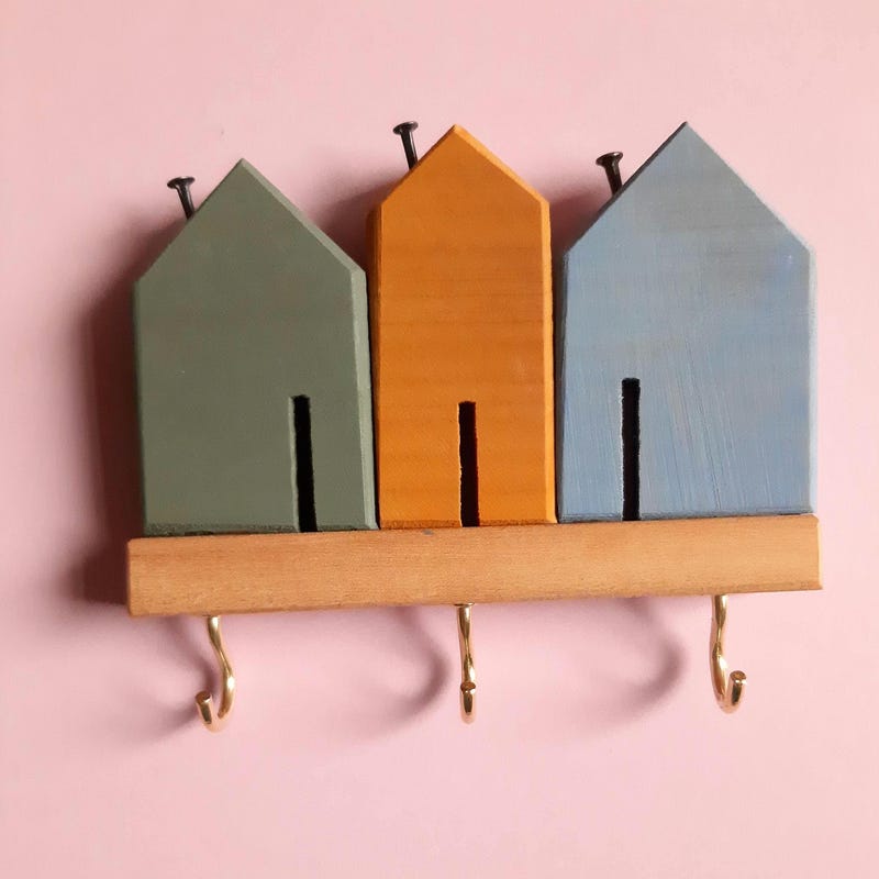 Colourful Key Hook - Etsy UK