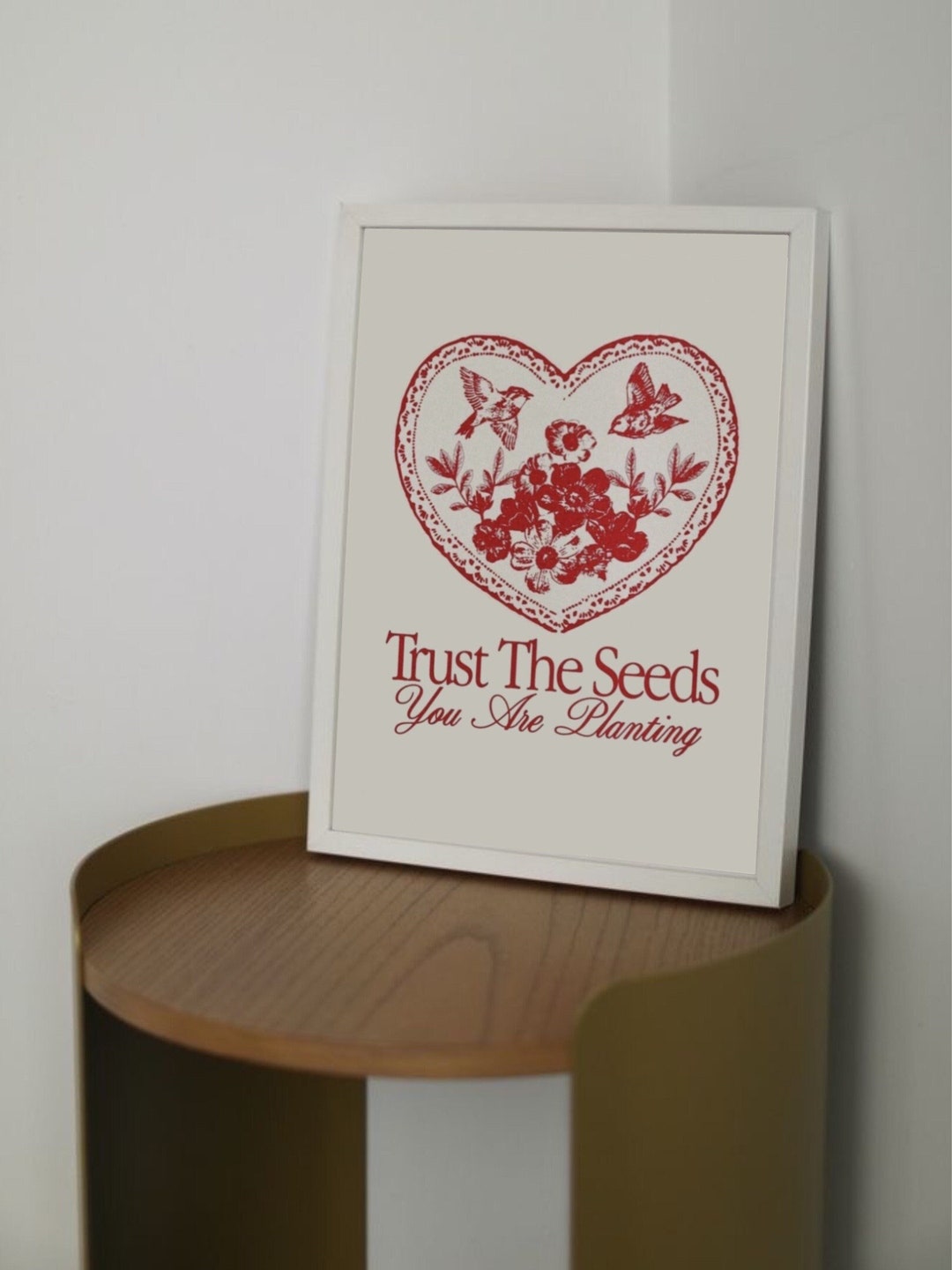 Trust the Seeds You Are Planting Wall Print, Retro Wall Decor, Digital ...