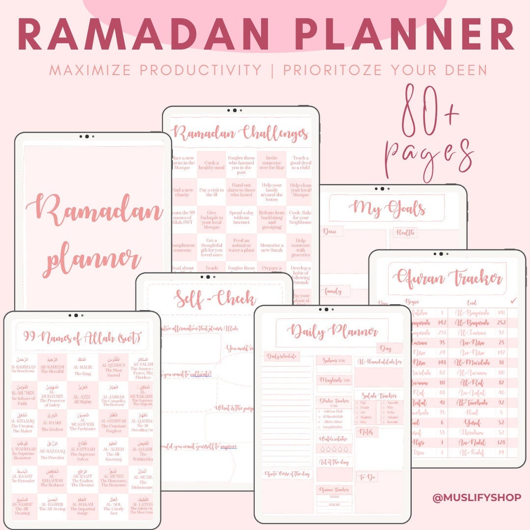 Ramadan Planner | Ramadan Journal Islamic Daily Planner Printable ...