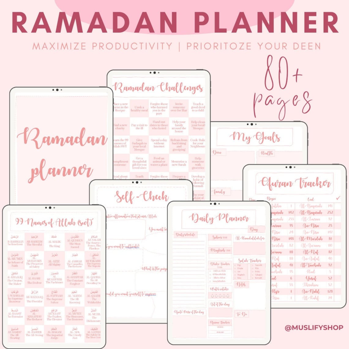 Ramadan Planner | Ramadan Journal Islamic Daily Planner Printable ...