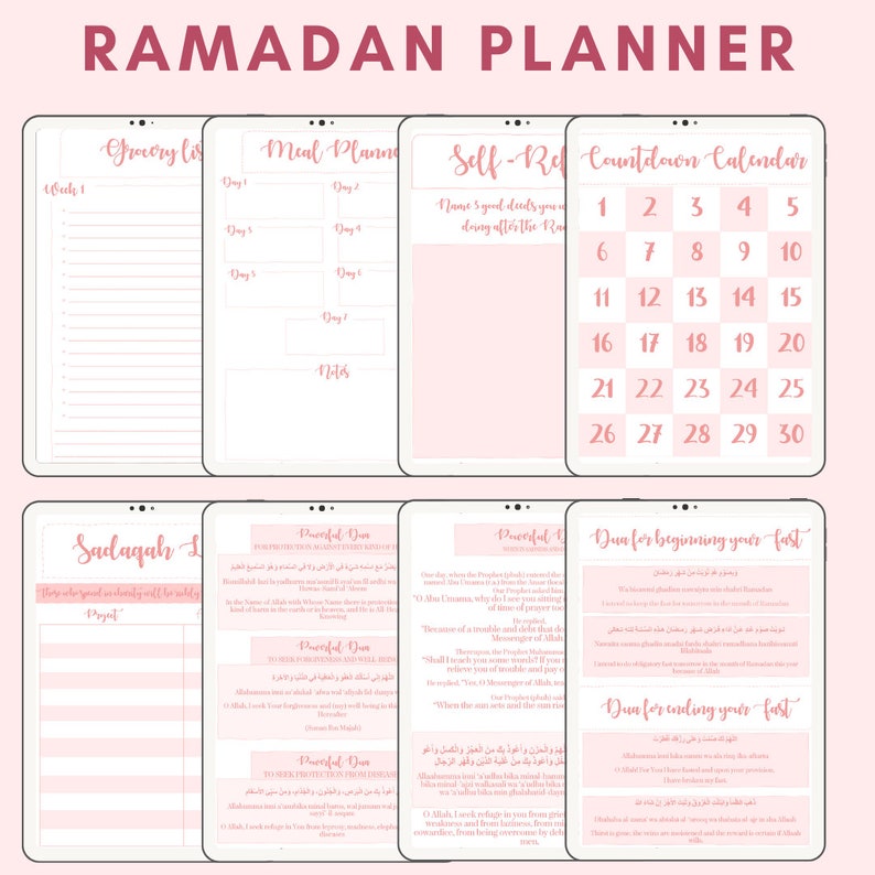 Ramadan Planner | Ramadan Journal Islamic Daily Planner Printable ...
