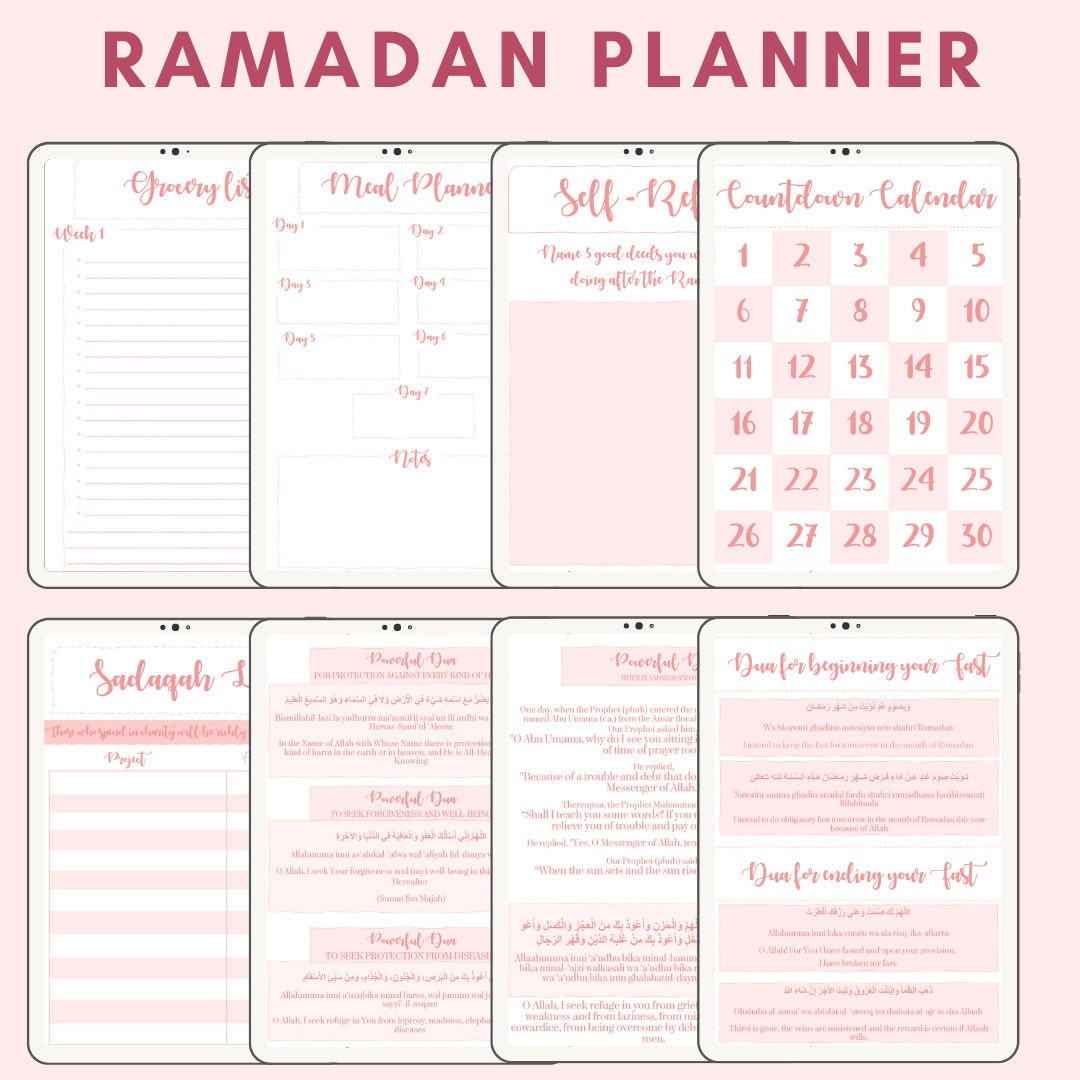 Ramadan Planner | Ramadan Journal Islamic Daily Planner Printable ...