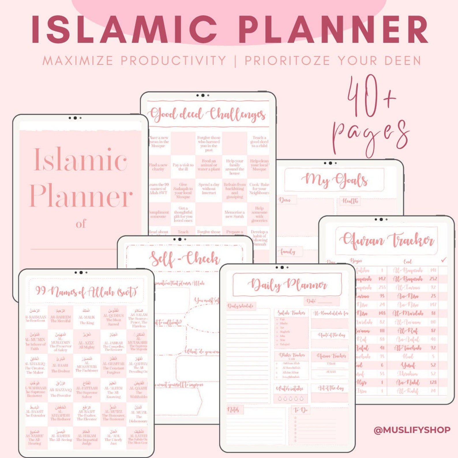 Muslim Planner | Islamic Planner | Muslim Daily Planner | Islamic Daily ...